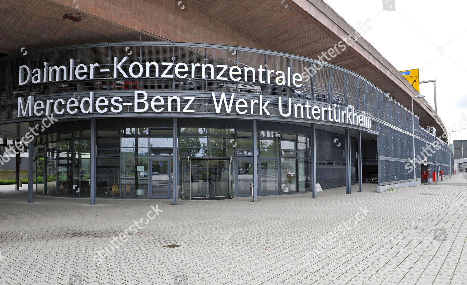 Main Entrance Daimler Group Headquarters Mercedesbenz Editorial Stock ...