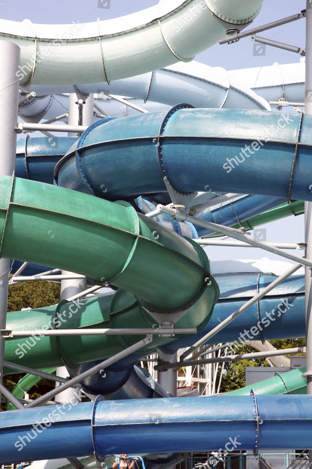 Water Slide Tubes Fun Park Water Editorial Stock Photo - Stock Image ...
