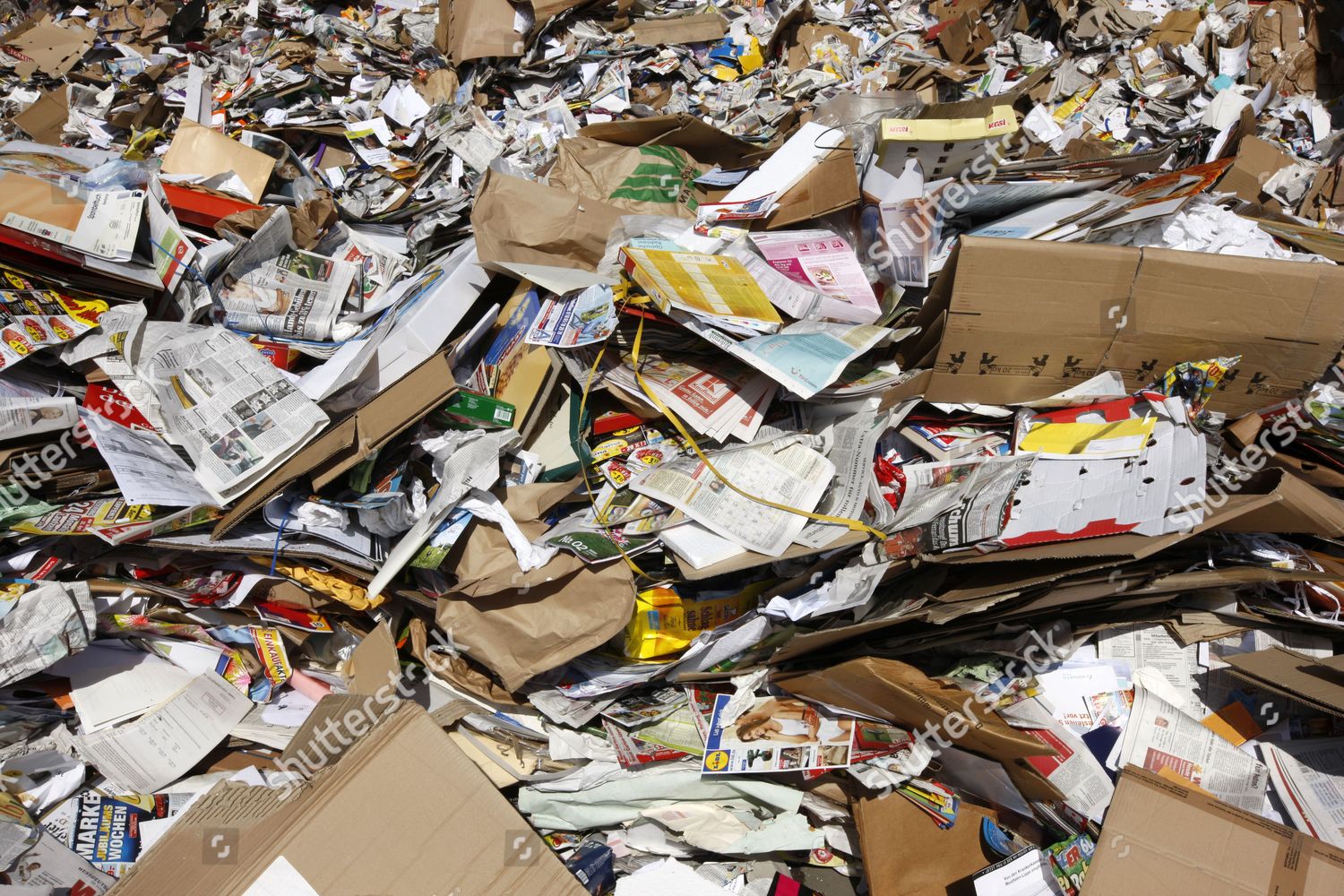 Refuse Collection Waste Paper Containers Being Editorial Stock Photo ...