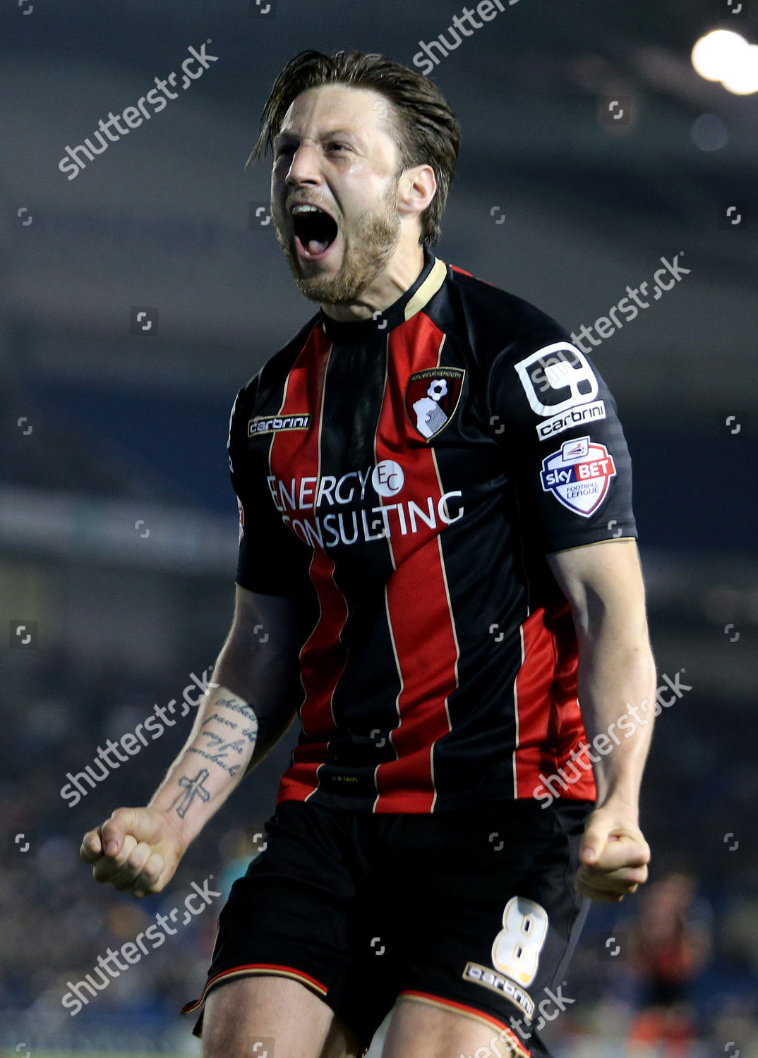 Harry Arter Bournemouth Celebrates His Sides Editorial Stock Photo ...