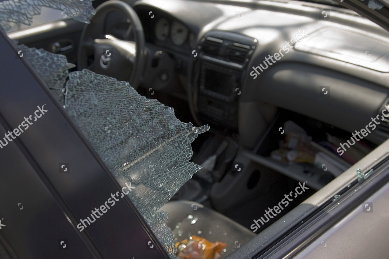 Smashed Car Window After Theft Editorial Stock Photo - Stock Image ...