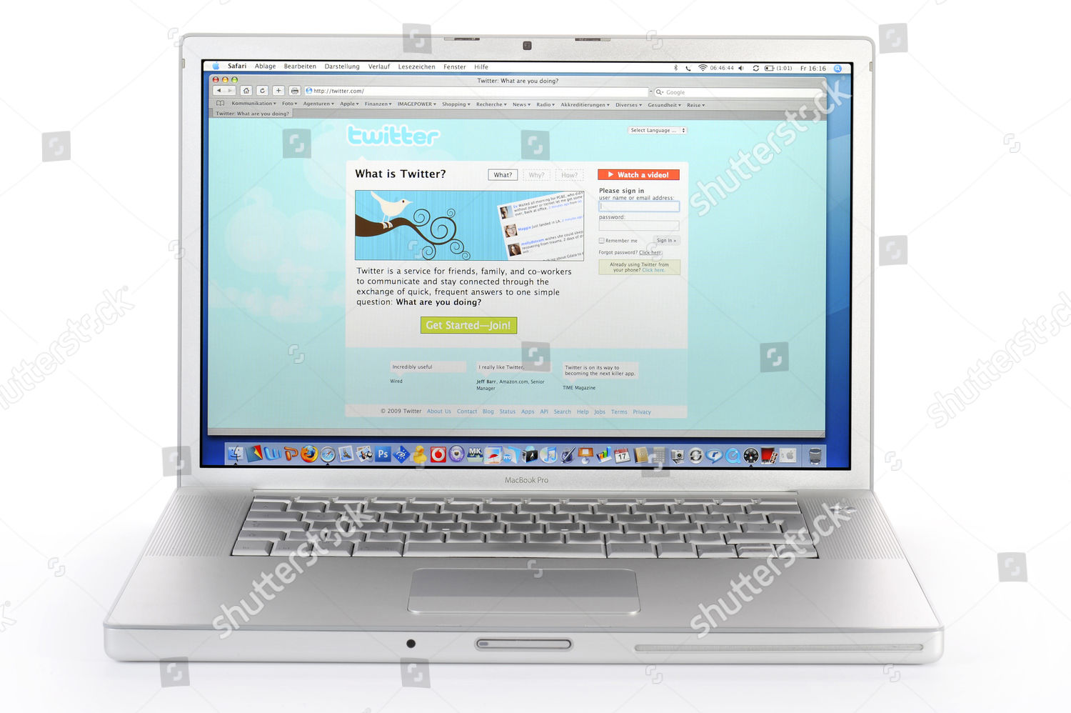 Twitterde Webbased Social Network News Service Editorial Stock Photo ...