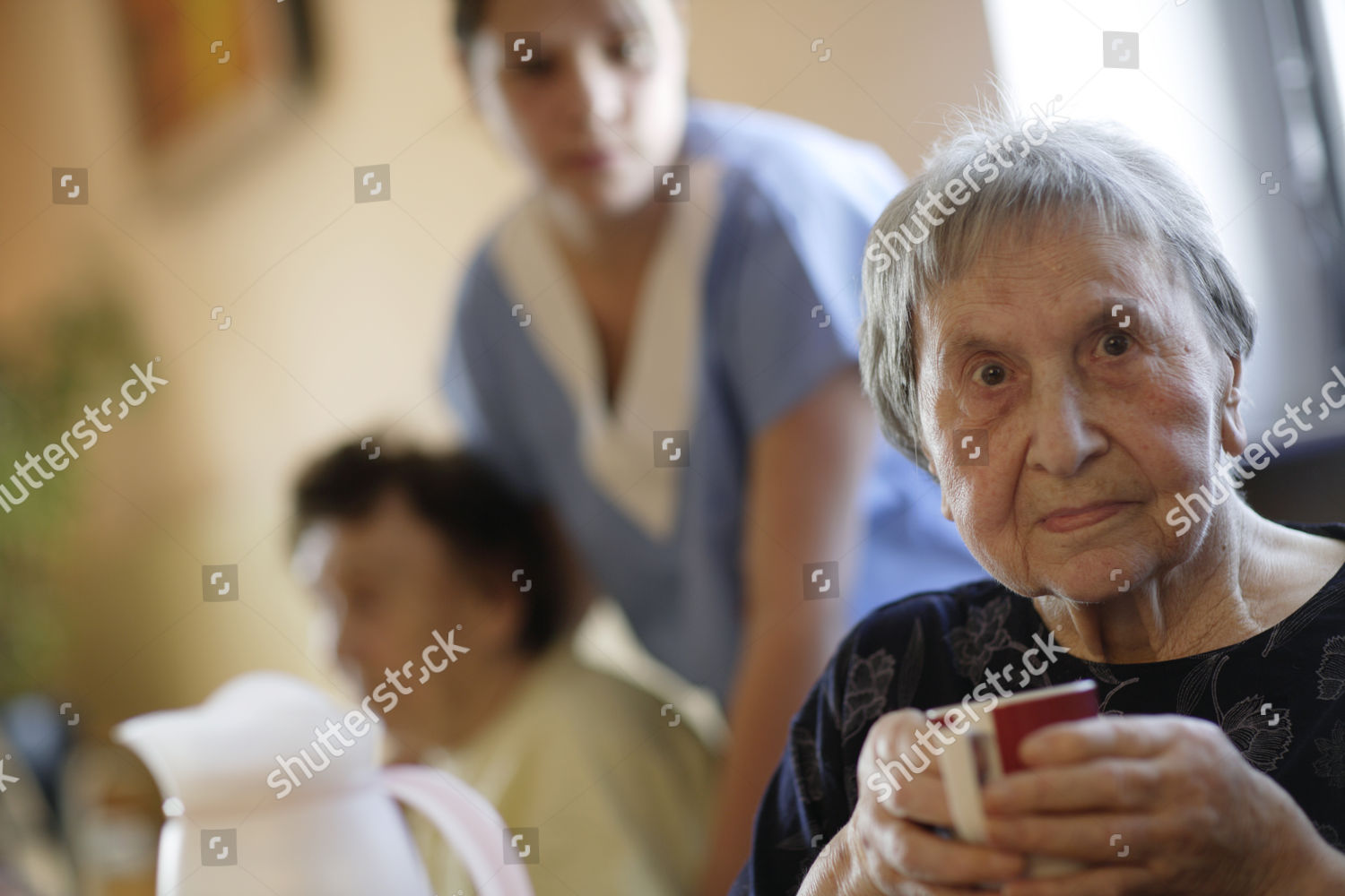 Model Released Nursing Home Elderly Woman Editorial Stock Photo - Stock ...