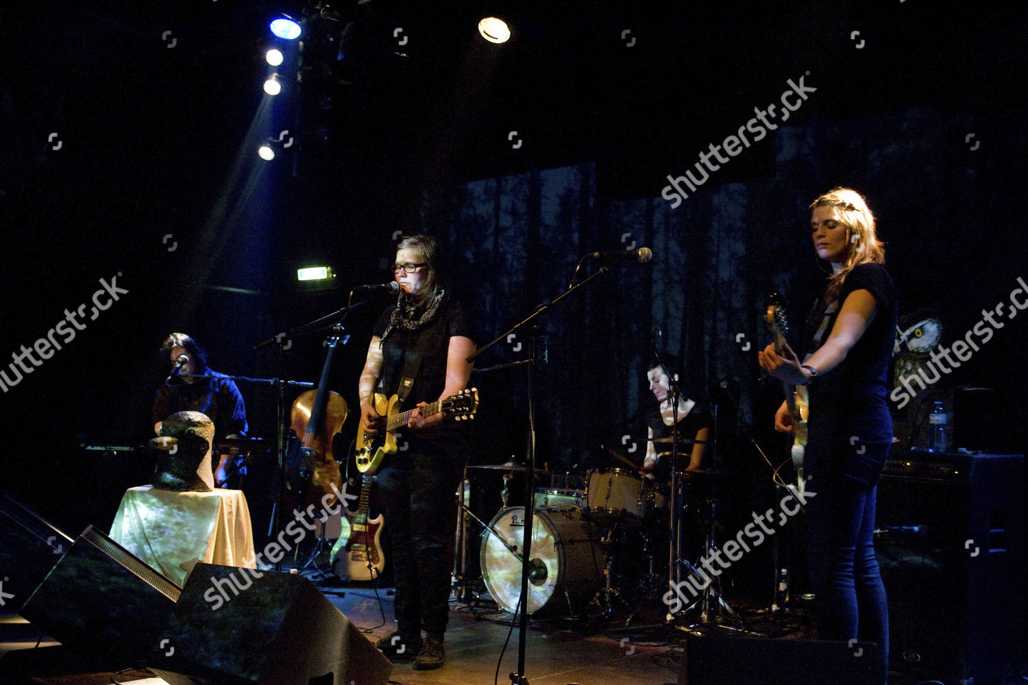Swedish Indie Allwomen Band Audrey Live Editorial Stock Photo - Stock ...