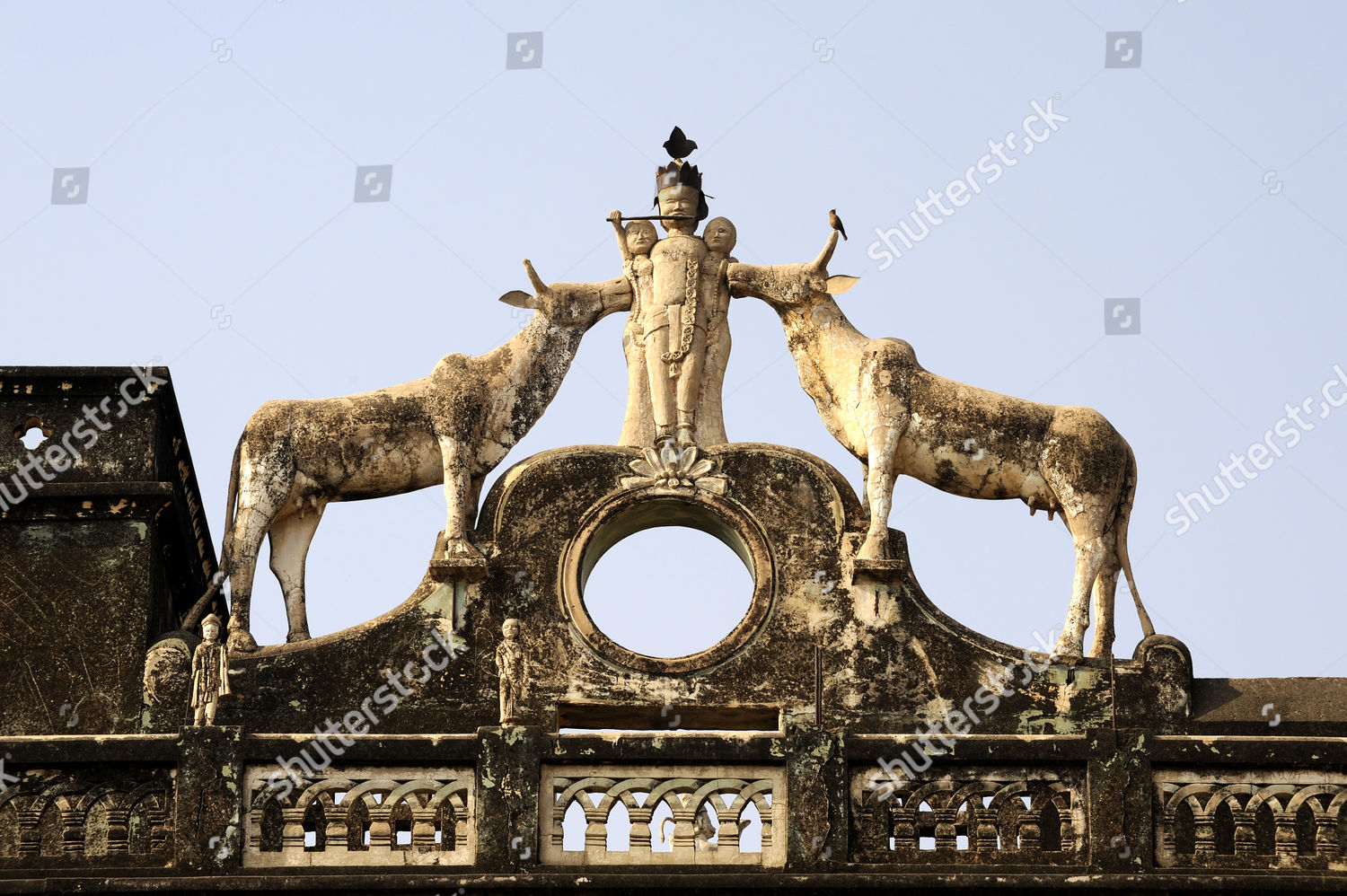 Krishna Statue Cows On City Gate Editorial Stock Photo - Stock Image ...