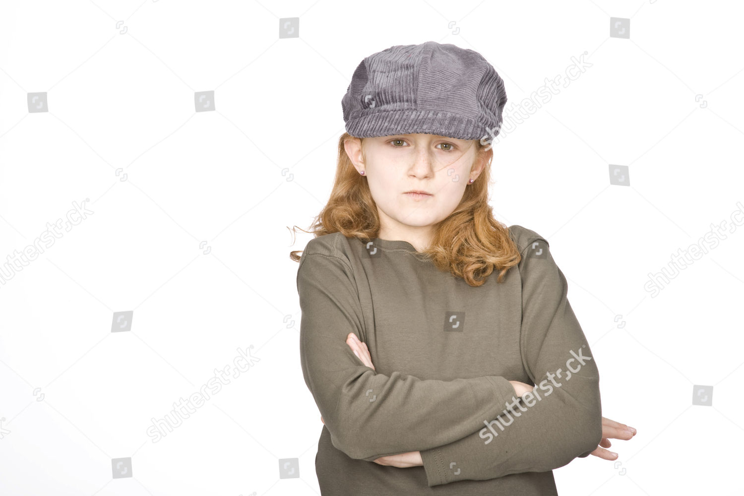 Model Released Redhaired Girl Wearing Cap Editorial Stock Photo - Stock ...