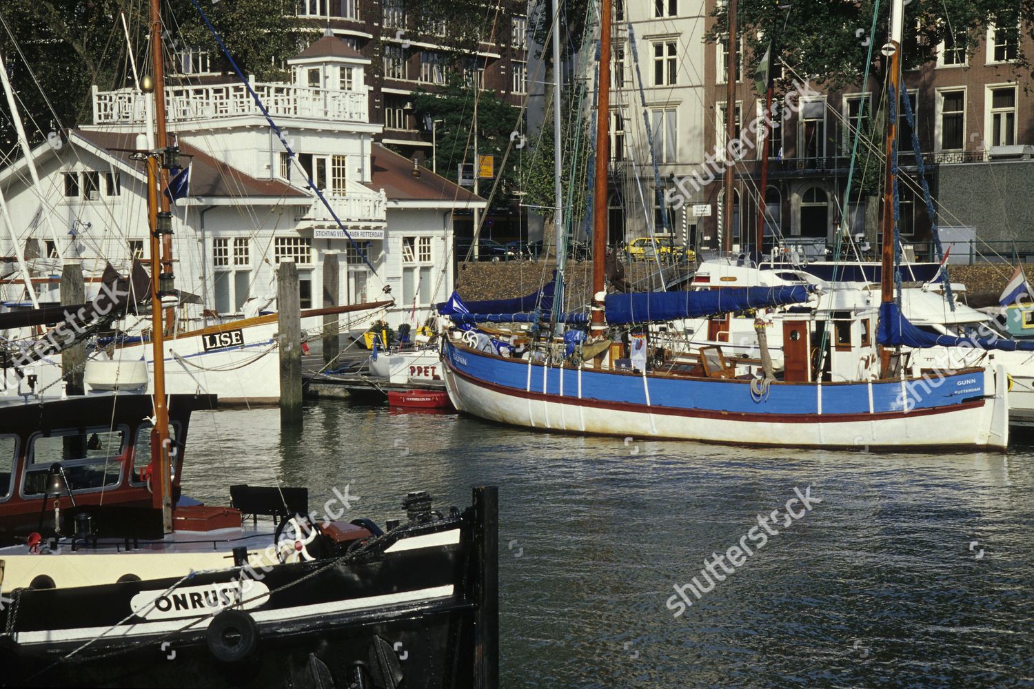 Harbour Traditional Seaworthy Sailing Boats Back Editorial Stock Photo ...