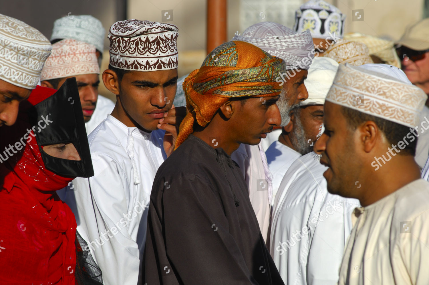 People Oman Men Wearing National Costume Editorial Stock Photo - Stock ...