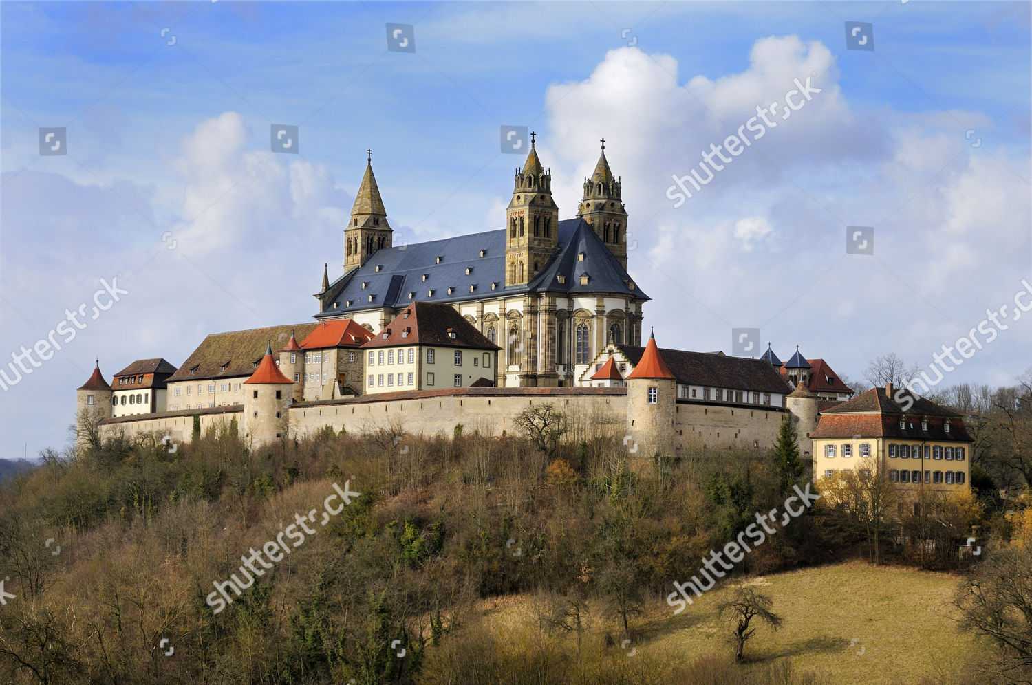 Comburg Grosscomburg Monastery Steinbach Near Schwaebisch Editorial ...