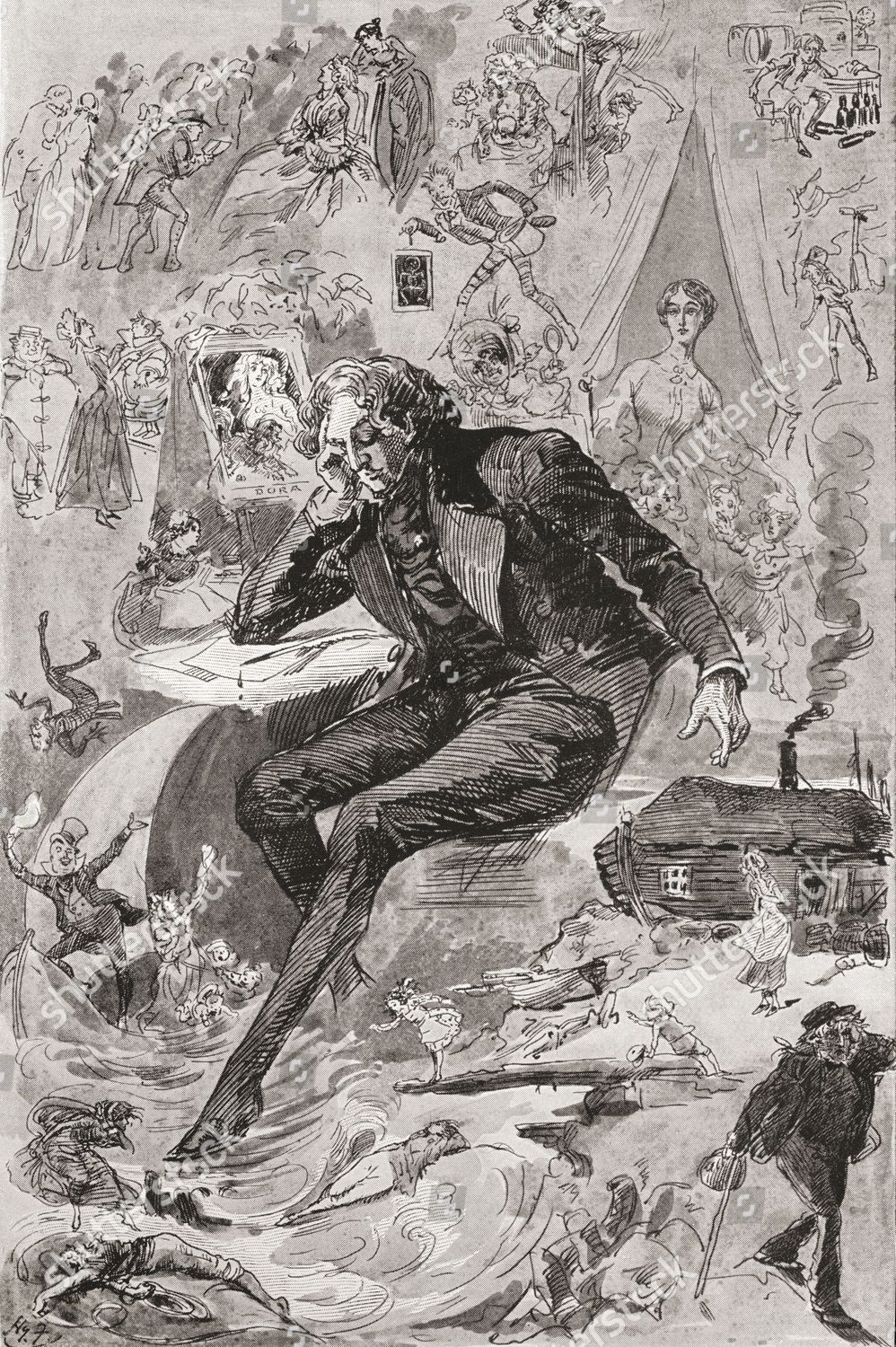 David Copperfield Illustration By Harry Furniss Editorial Stock Photo ...