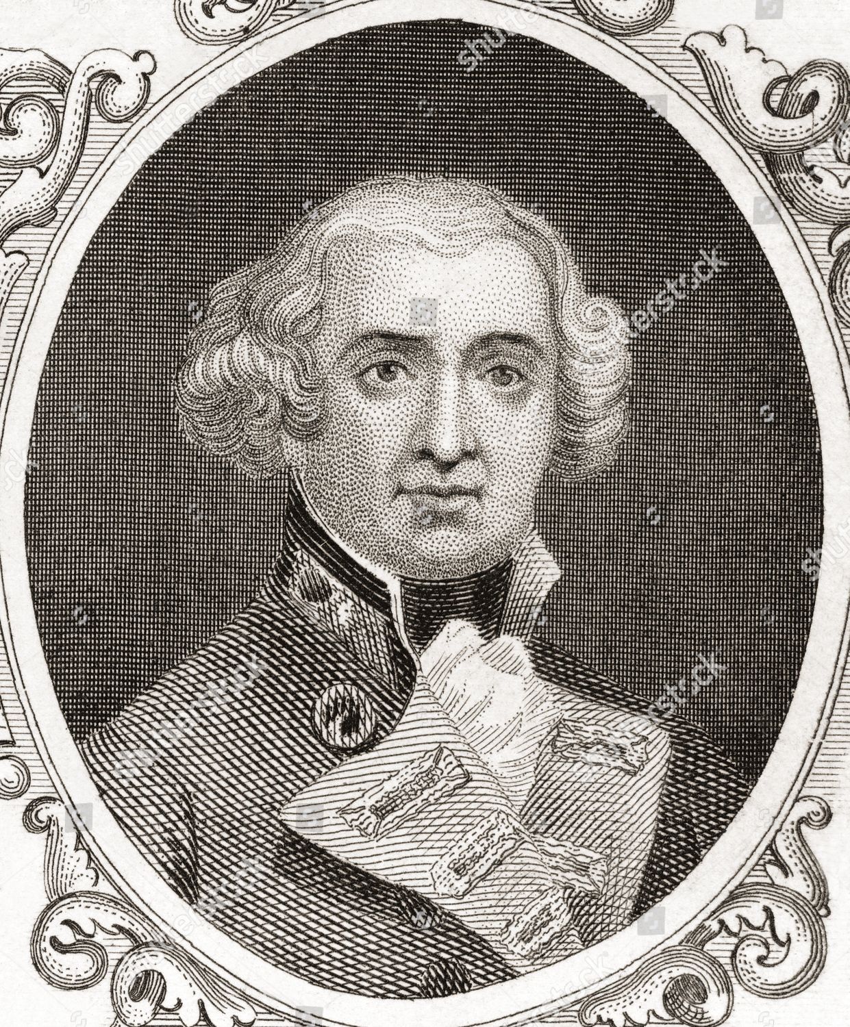 Admiral Fleet Richard Howe 1st Earl Editorial Stock Photo - Stock Image ...