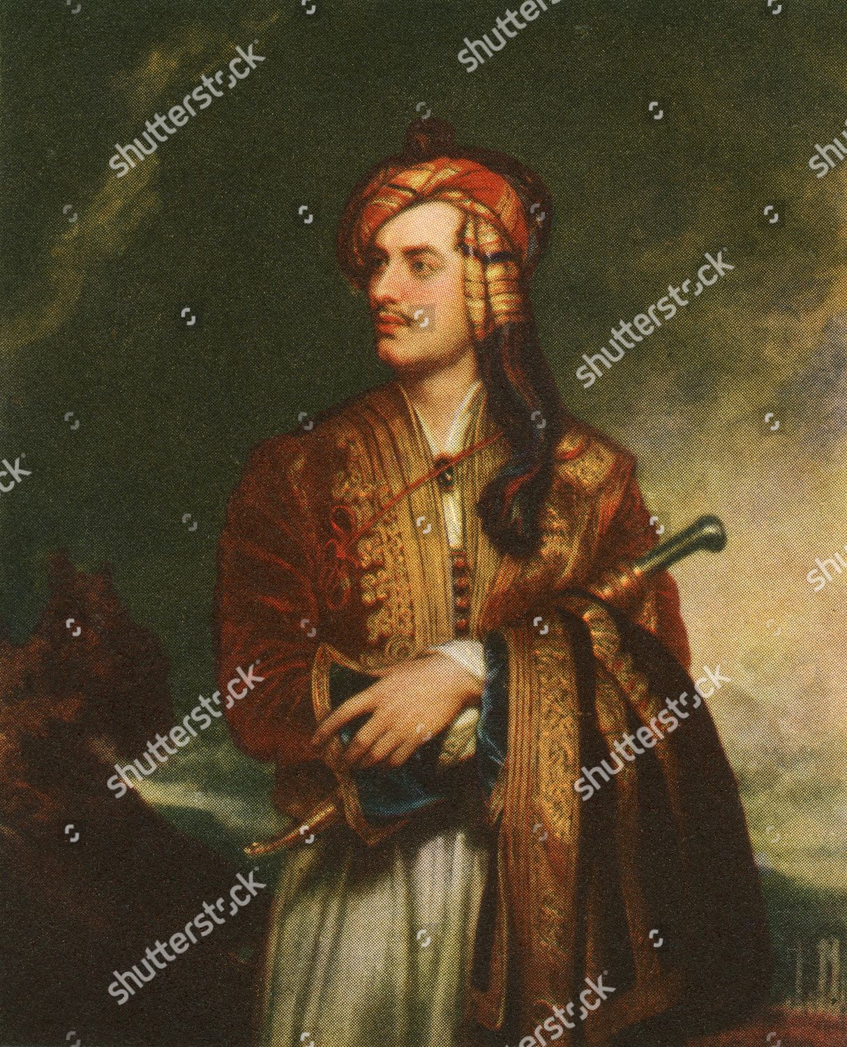 Lord Byron Albanian Dress After Painting Editorial Stock Photo - Stock ...