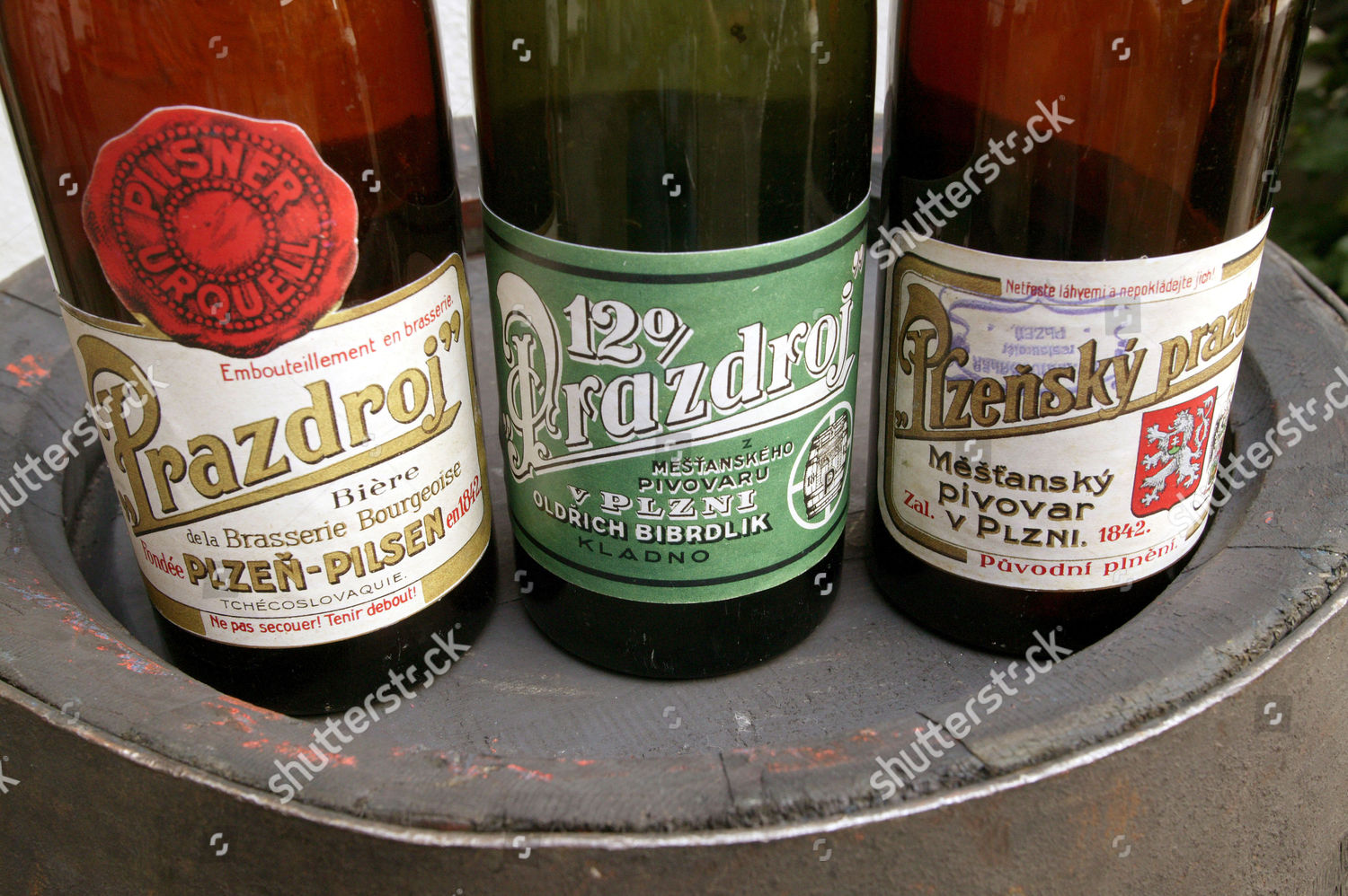 Old Beer Bottles Pilsner Brewery Beer Editorial Stock Photo - Stock ...