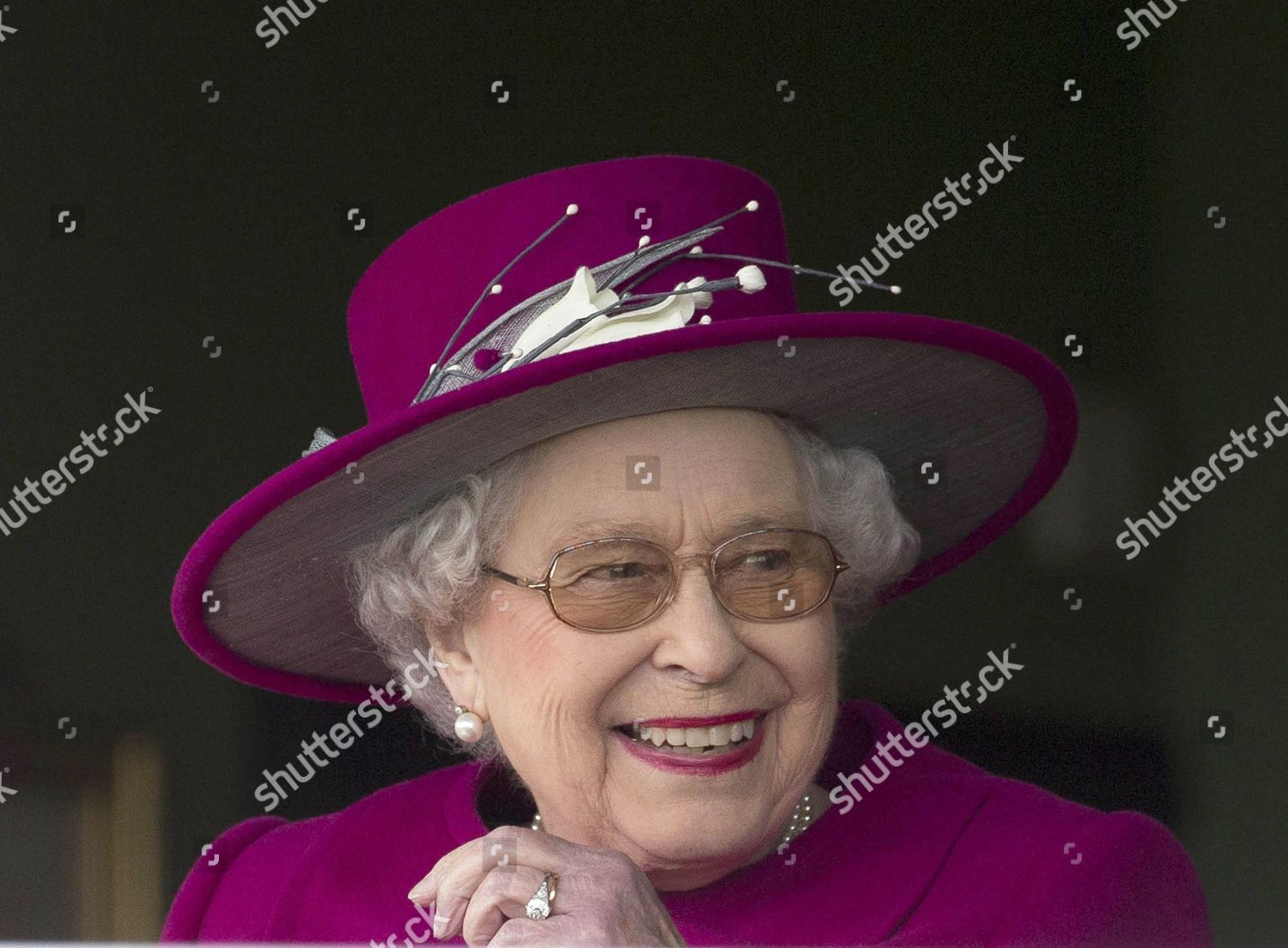 Queen Elizabeth Ii Watches Capel Path Editorial Stock Photo - Stock ...