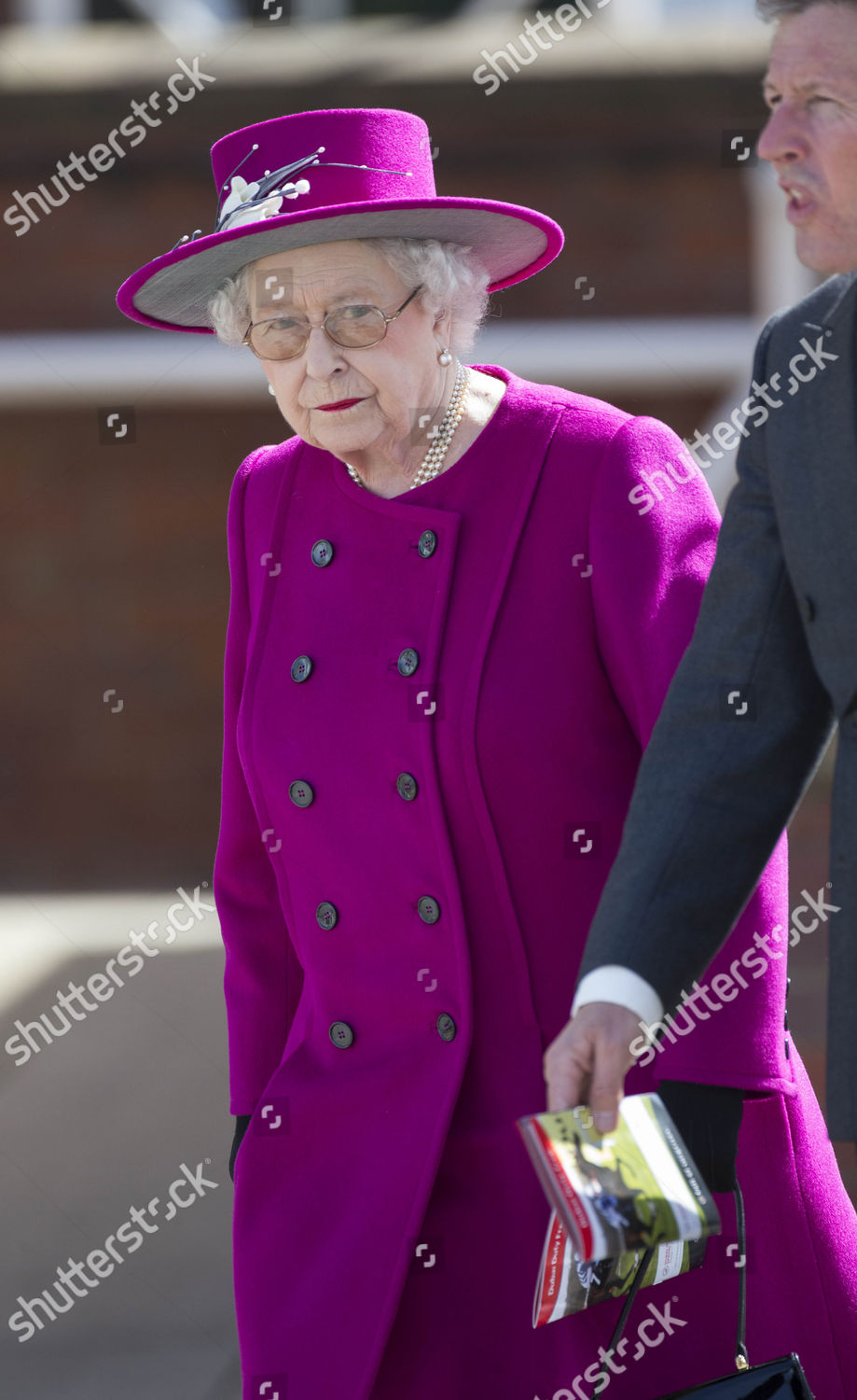 Queen Elizabeth Ii Walks Paddock See Editorial Stock Photo - Stock ...