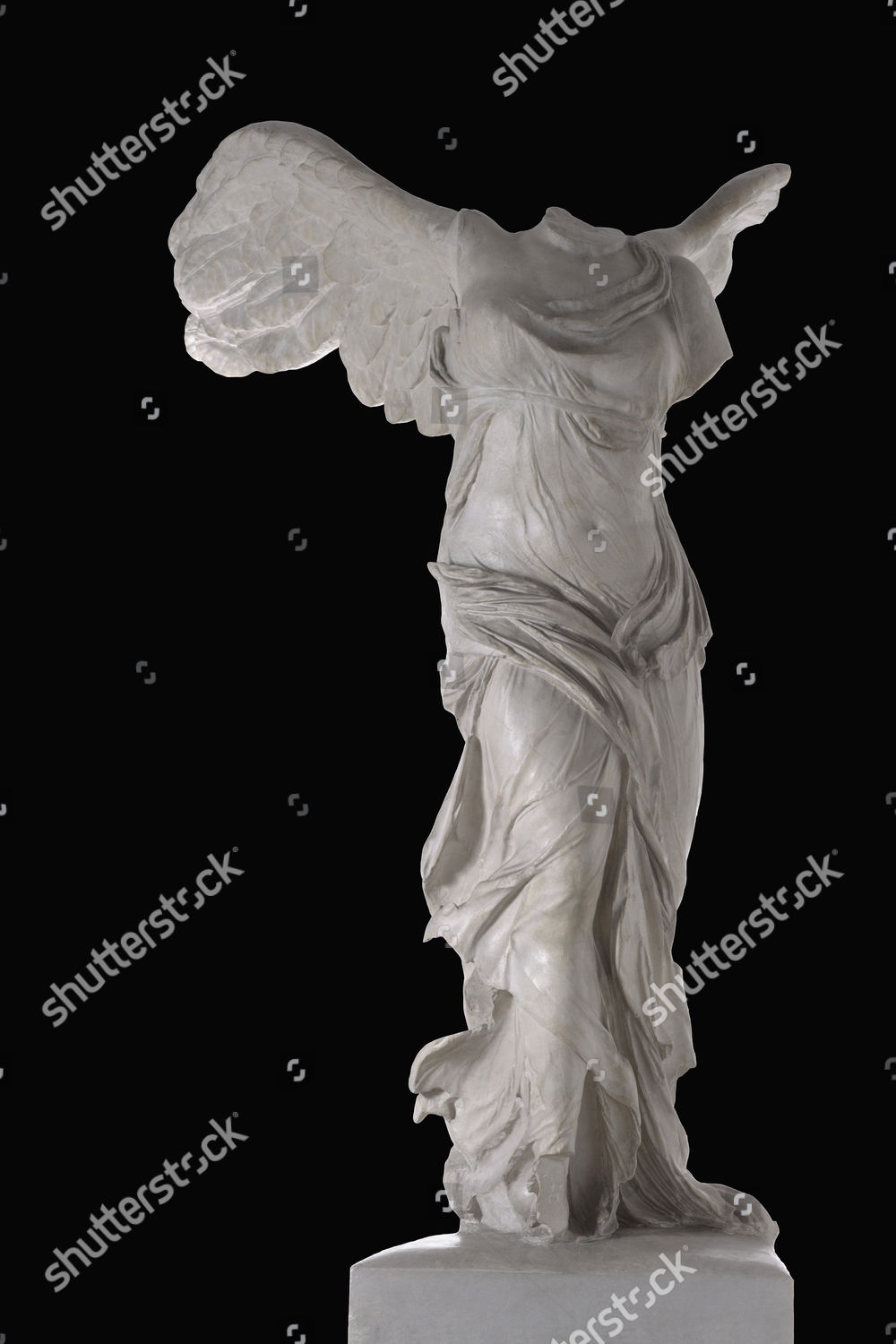 Nike Samothrace Winged Victory Samothrace Sculpture Editorial Stock ...