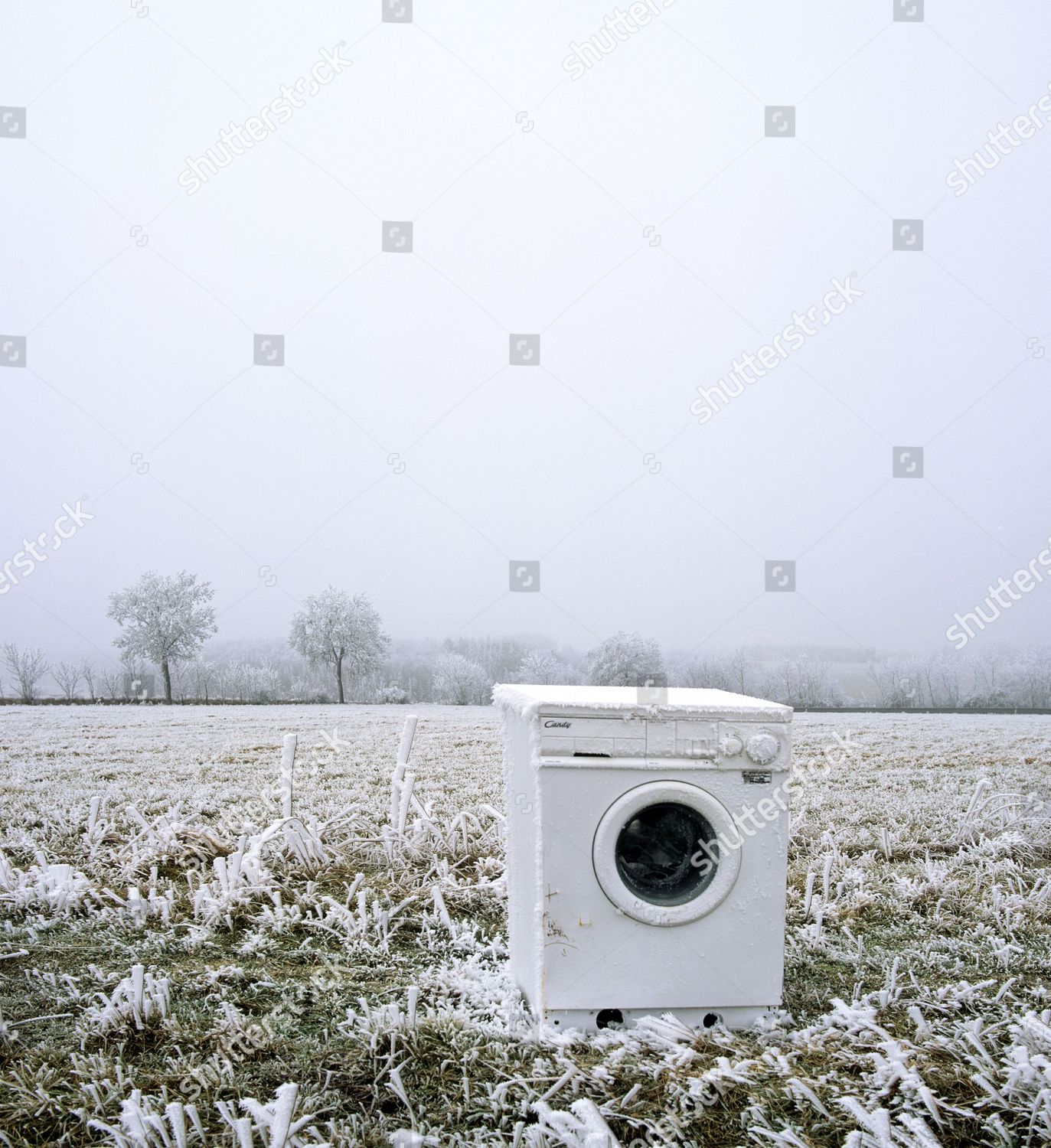 Old Washing Machine On Field Illegal Editorial Stock Photo - Stock ...