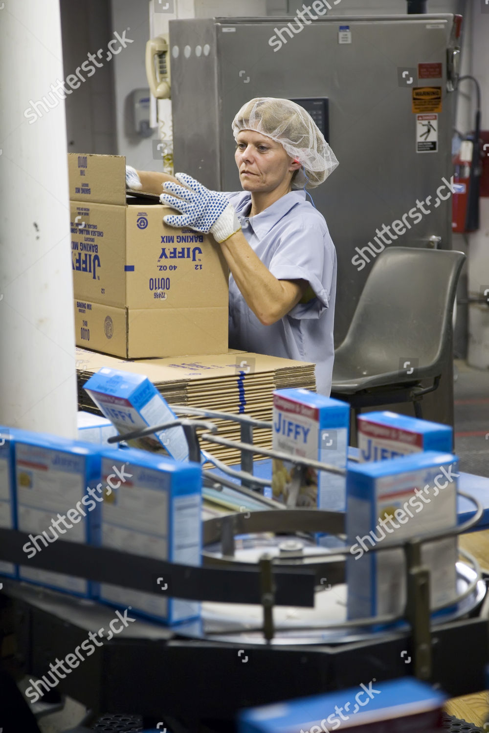 Worker Chelsea Milling Company Packaging Boxes Editorial Stock Photo ...