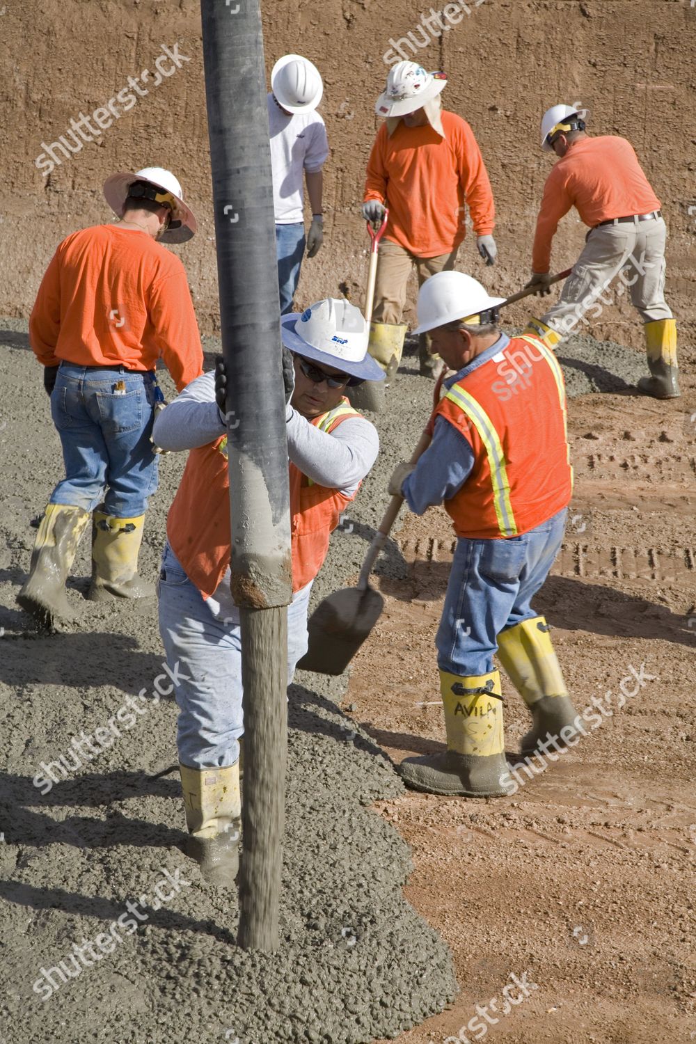 Workers Line Salt River Project Canal Editorial Stock Photo - Stock ...
