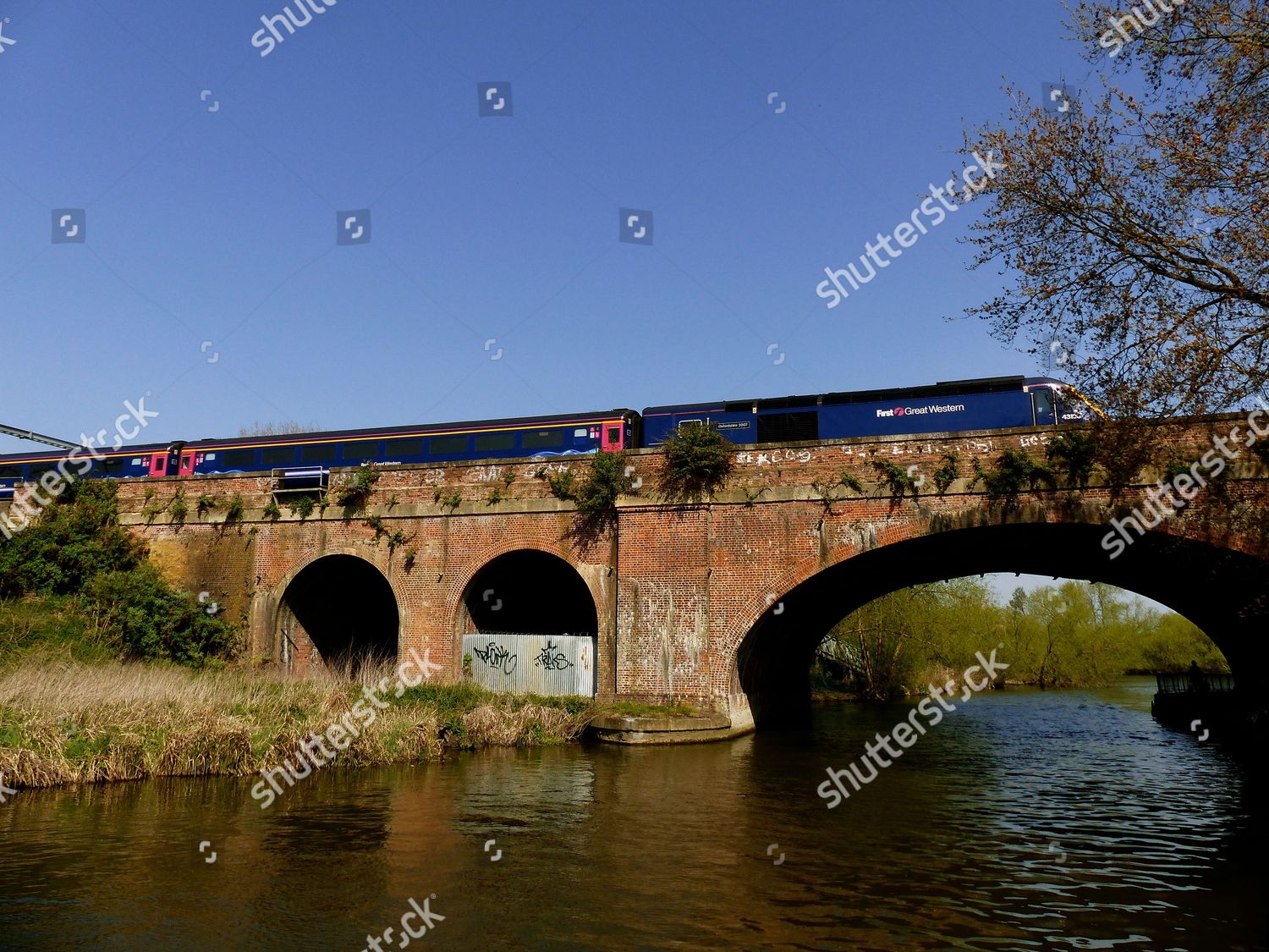 Train Passing Over Isambard Kingdom Brunel Editorial Stock Photo ...
