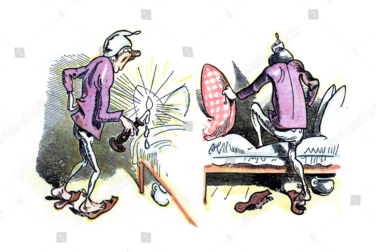 Book Illustration Uncle Fritz Going Bed Editorial Stock Photo - Stock ...