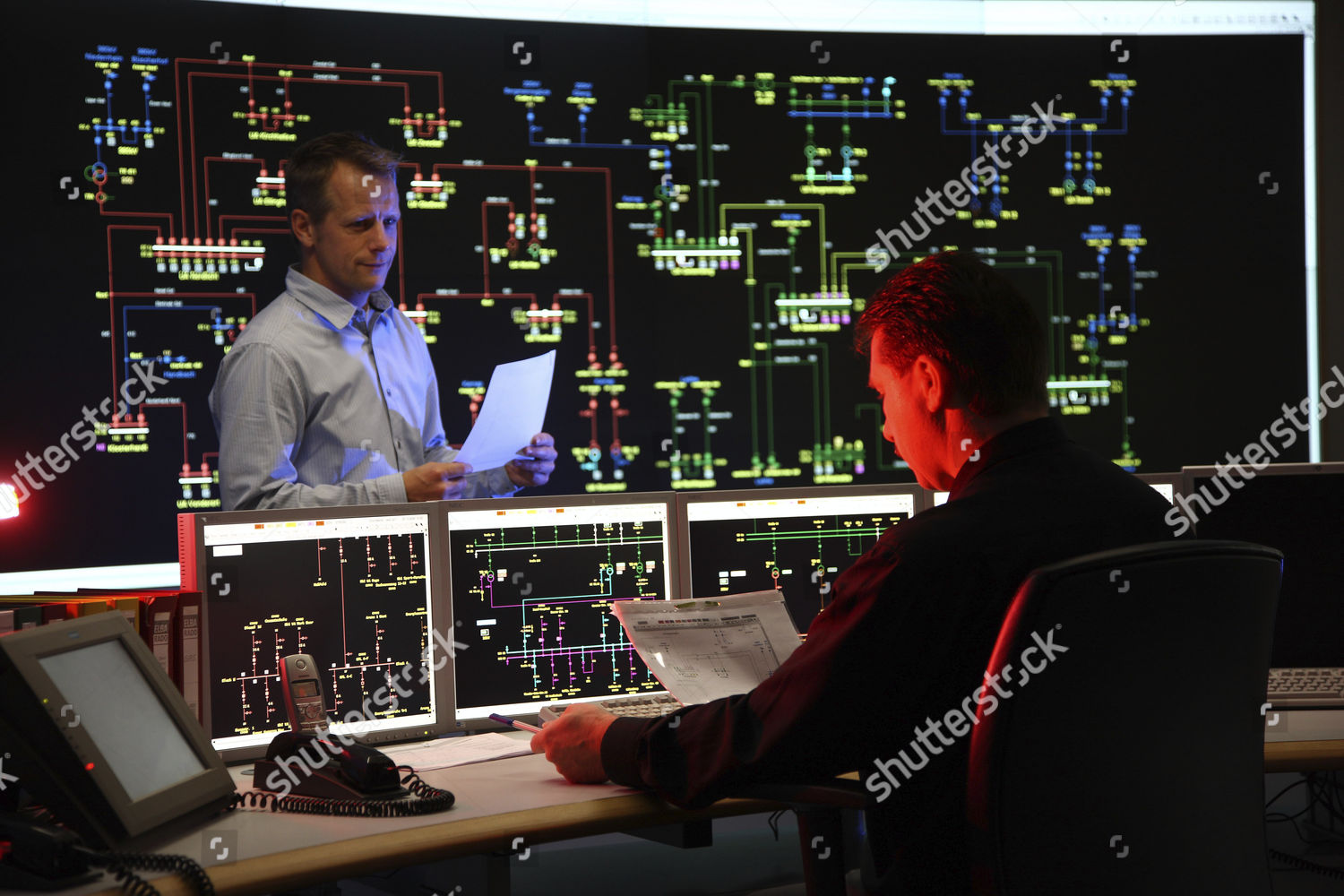 Model Released Power Control Centre Ele Editorial Stock Photo - Stock ...
