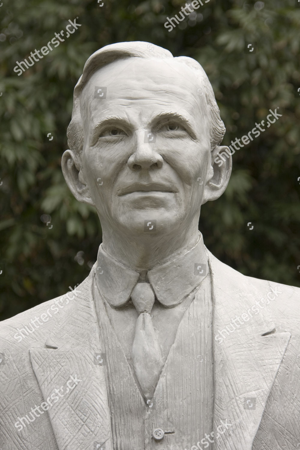 Statue Thomas Edison Edison Ford Winter Editorial Stock Photo - Stock ...