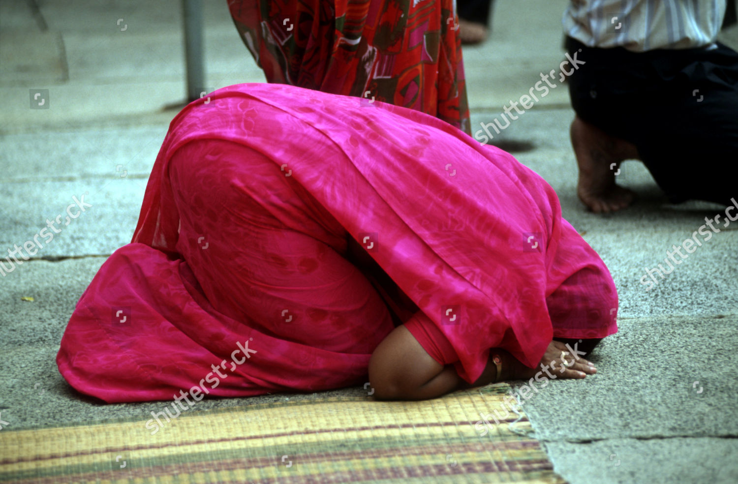 Indian Woman Praying Front Jaina Sanctuary Editorial Stock Photo ...