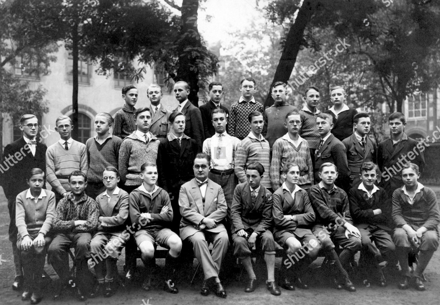 Historic Photograph Schoolclass Boys Editorial Stock Photo - Stock ...