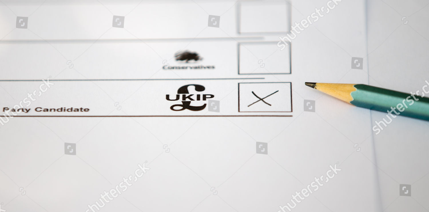 Uk General Election Voting Form Not Editorial Stock Photo - Stock Image ...