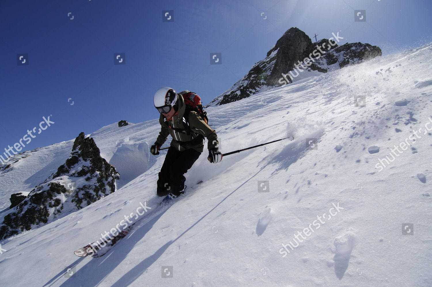 Model Released Ski Wanderer On Ski Editorial Stock Photo - Stock Image ...