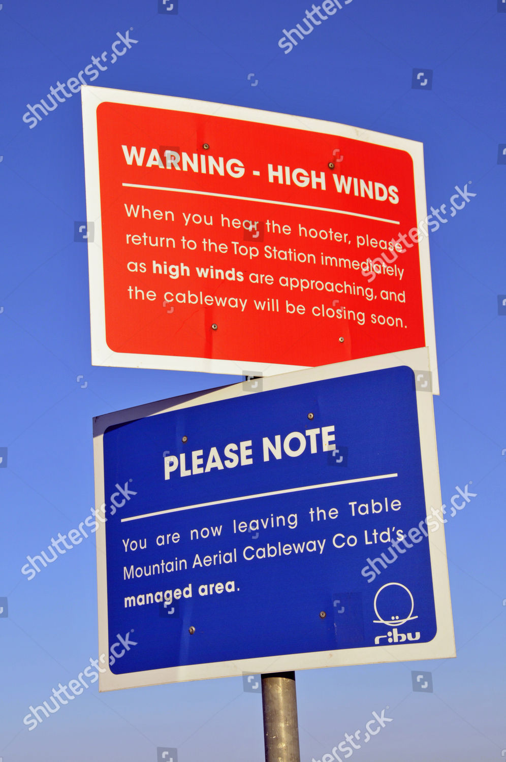High Wind Warning Sign On Table Editorial Stock Photo - Stock Image ...