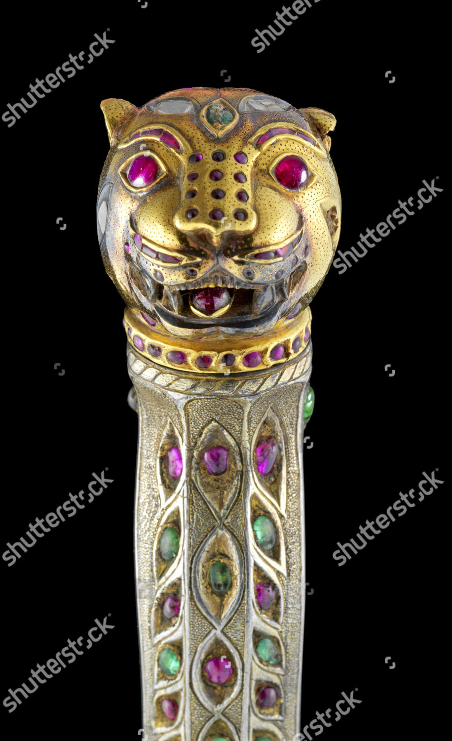 Gemset Sword Tigers Head Pommel Sold Editorial Stock Photo - Stock ...