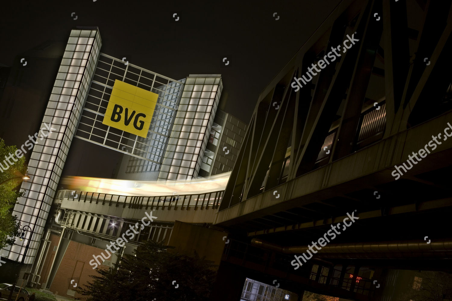 Metro Elevated Railway Driving Through Bvg Editorial Stock Photo ...