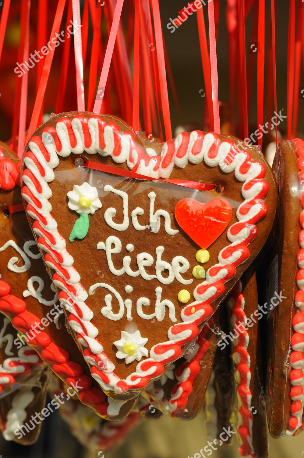 Lebkuchen Hearts Gingerbread Editorial Stock Photo - Stock Image ...