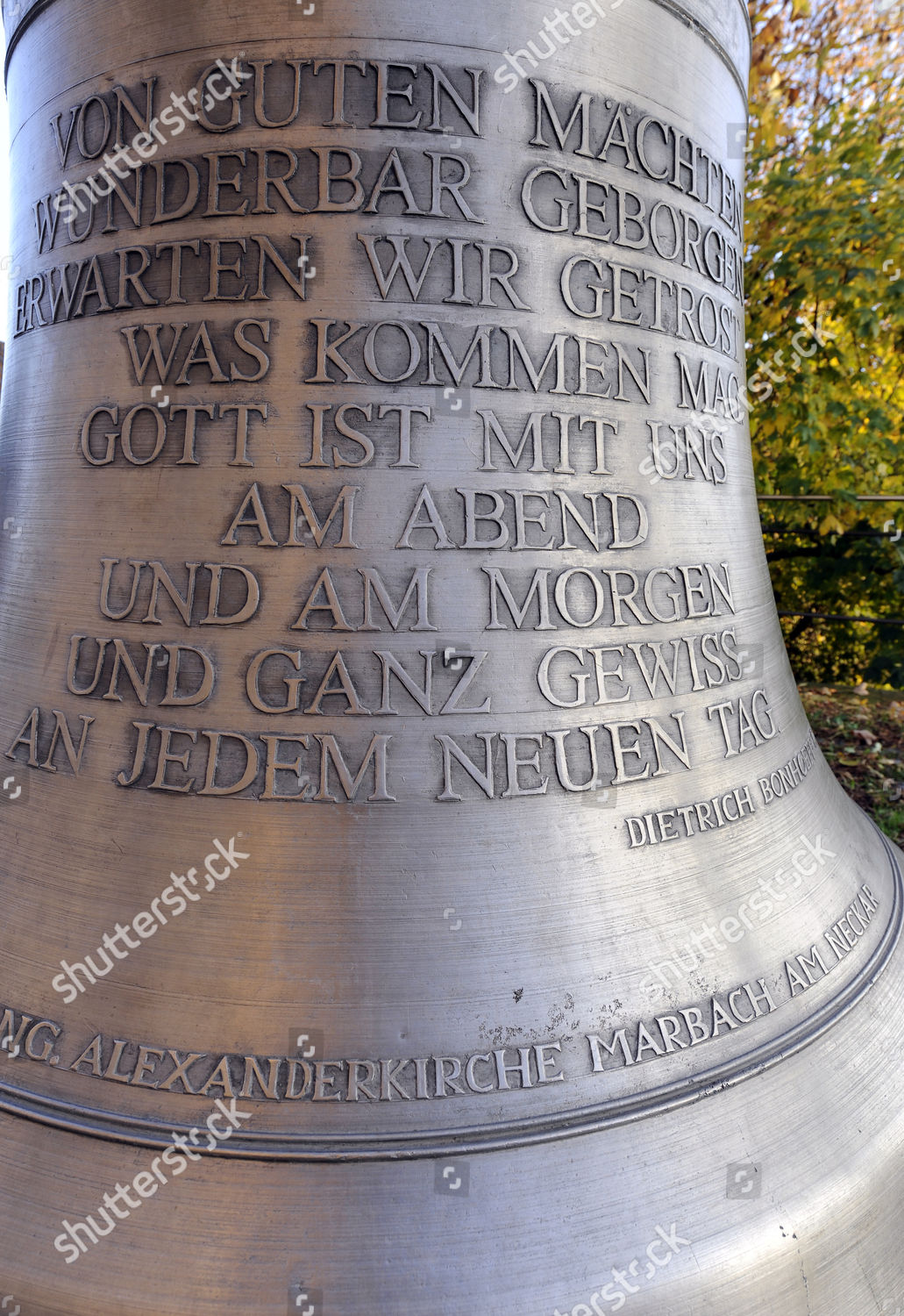 Alexanderkirche Alexander Church Prayer Bell Inscription Editorial ...