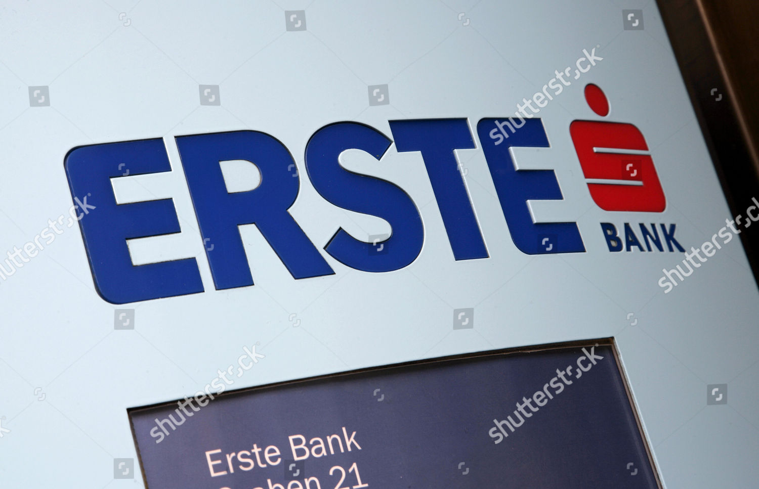 Logo Erste Bank Erste Oesterreichische Sparkasse Editorial Stock Photo ...