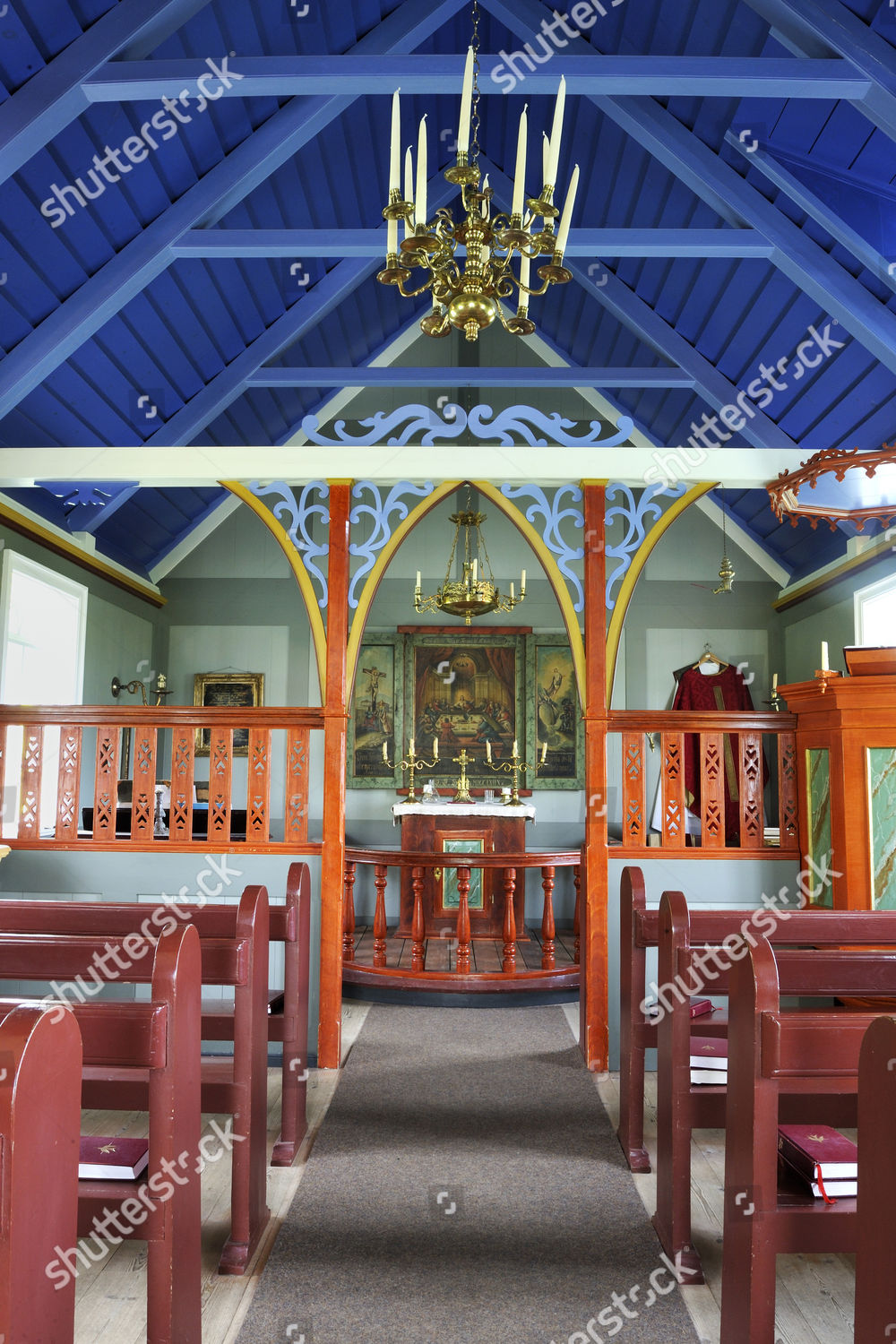 Interior View Church Open Air Local Editorial Stock Photo - Stock Image ...