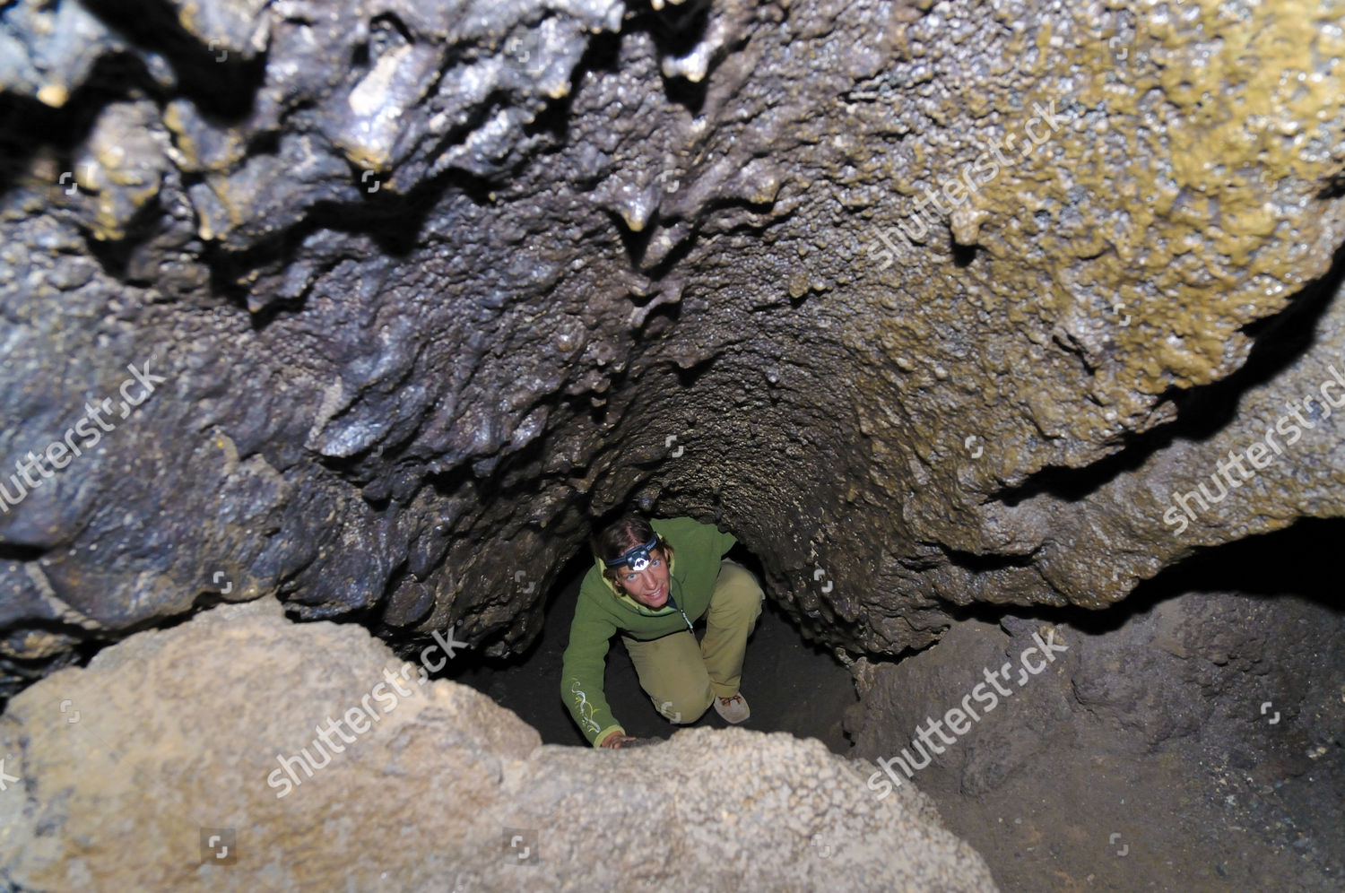 Model Released Lava River Cave Cave Editorial Stock Photo - Stock Image ...