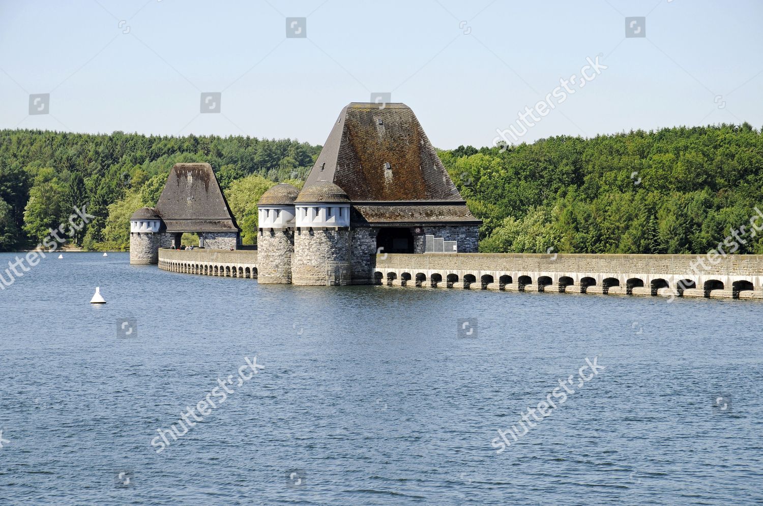 Dam Moehnesee Lake Moehne Reservoir Dam Editorial Stock Photo - Stock ...