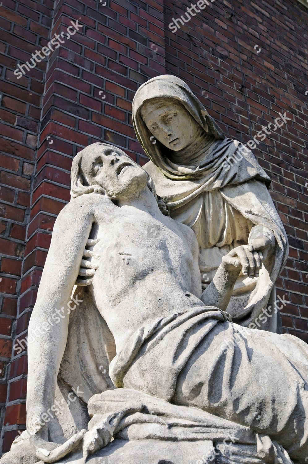 Pieta Jesus Sculpture Christian Depiction Pfarrkirche Editorial Stock ...
