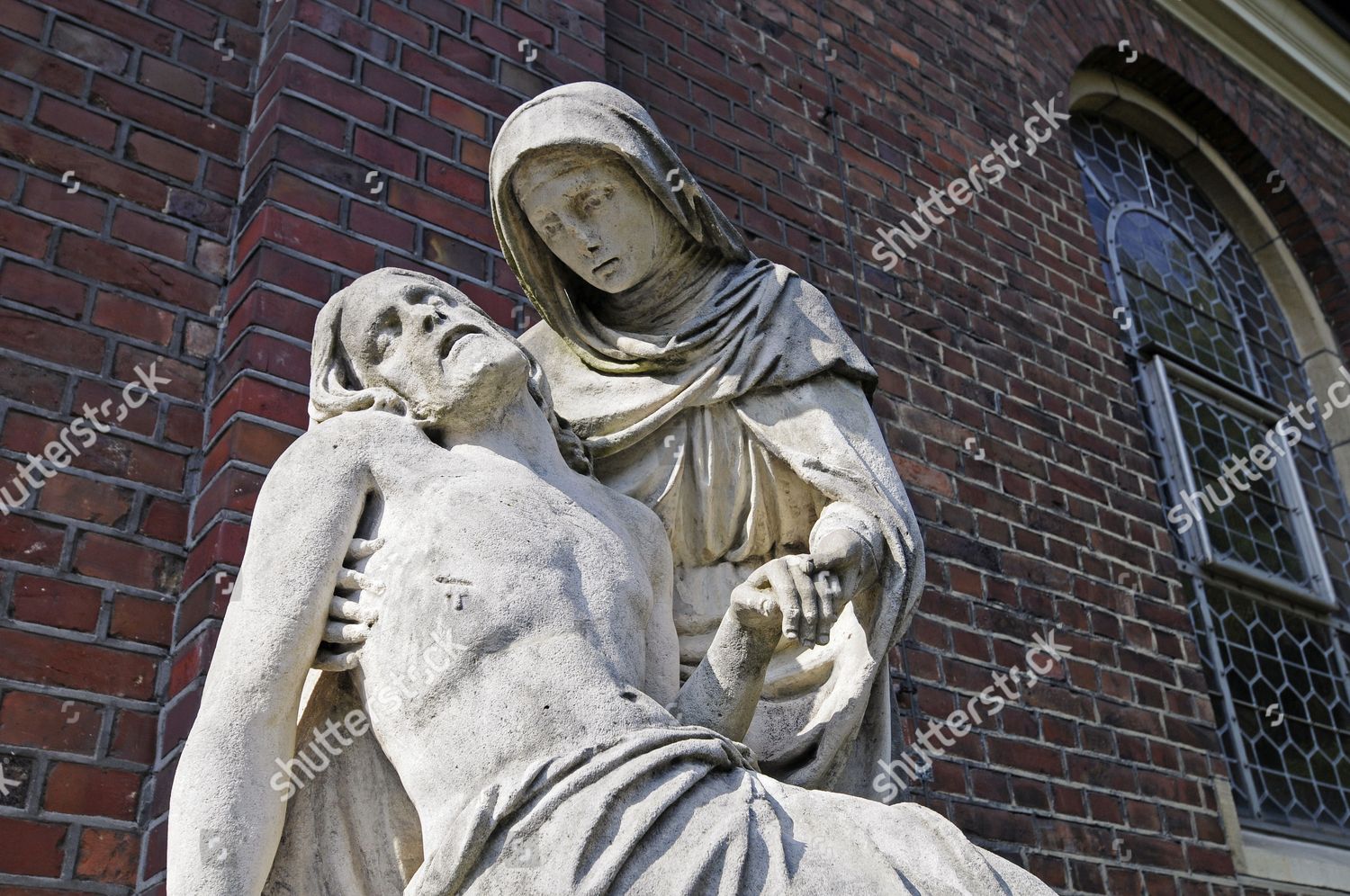 Pieta Jesus Sculpture Christian Depiction Pfarrkirche Editorial Stock ...