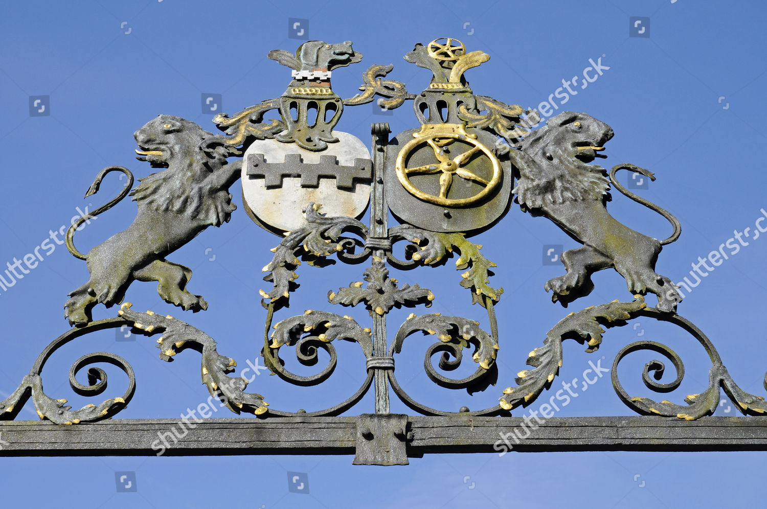 Crest Schloss Neuenhof Moated Castle Historic Editorial Stock Photo ...