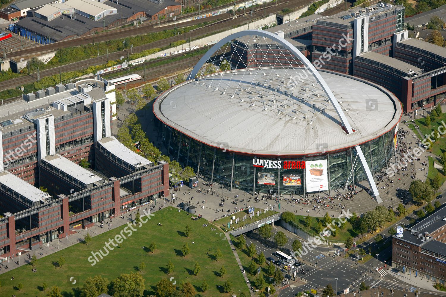 Aerial Photo Koelnarena Stadium Deutz Cologne Editorial Stock Photo ...