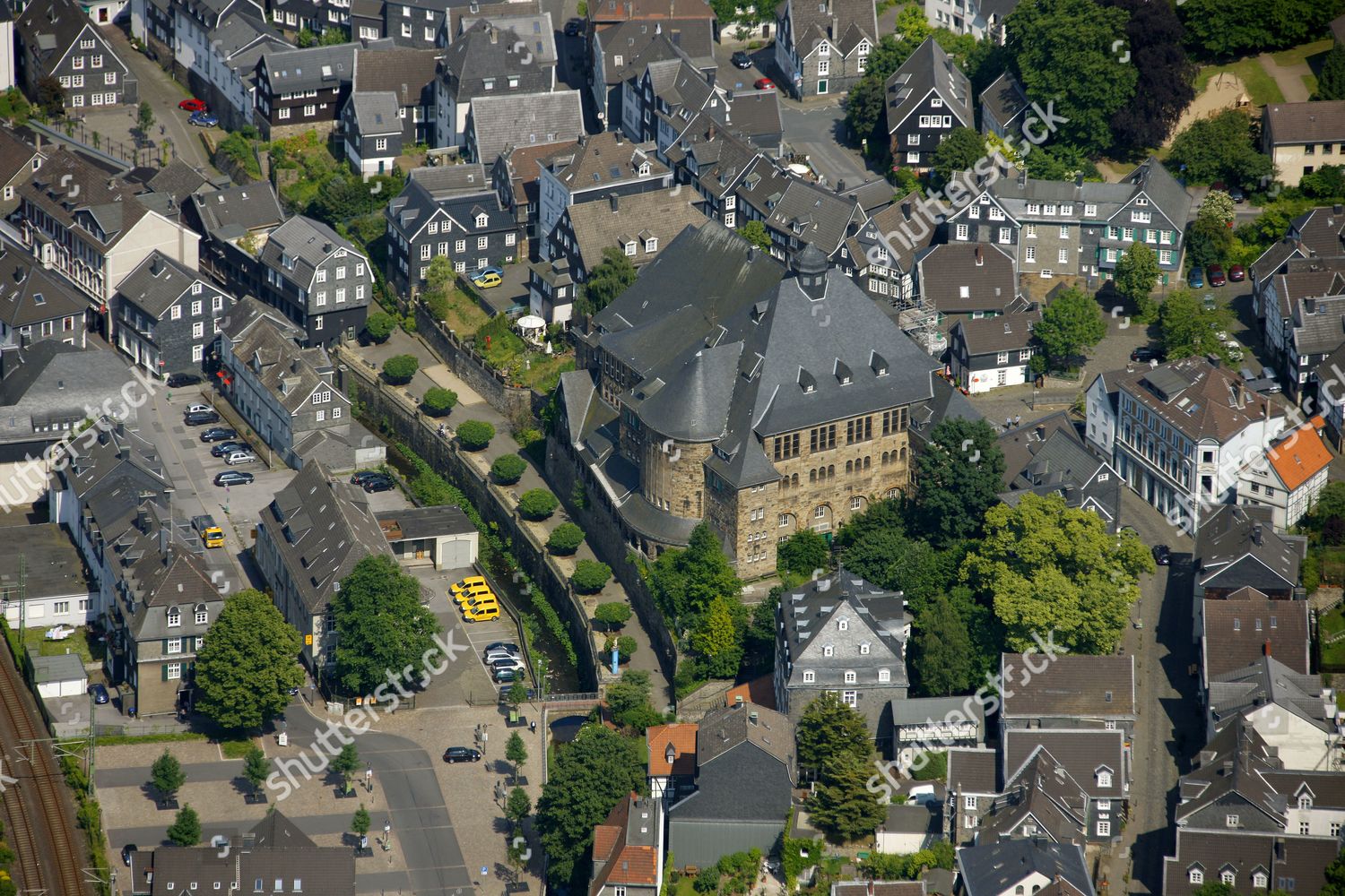 Aerial View Langenberg Buergerhaus Community Center Editorial Stock ...