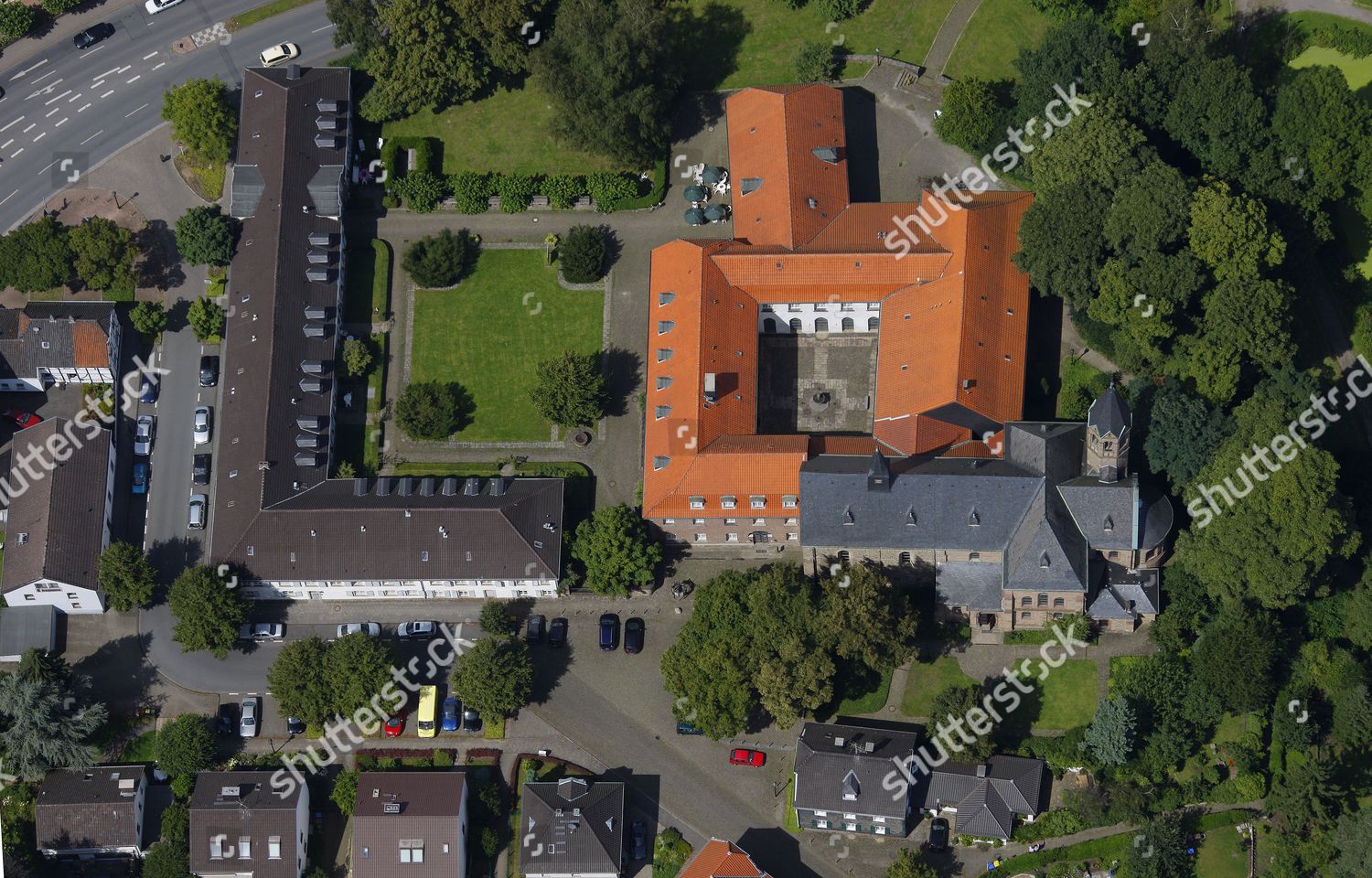 Aerial View Kloster Saarn Monastery Saarn Editorial Stock Photo - Stock ...