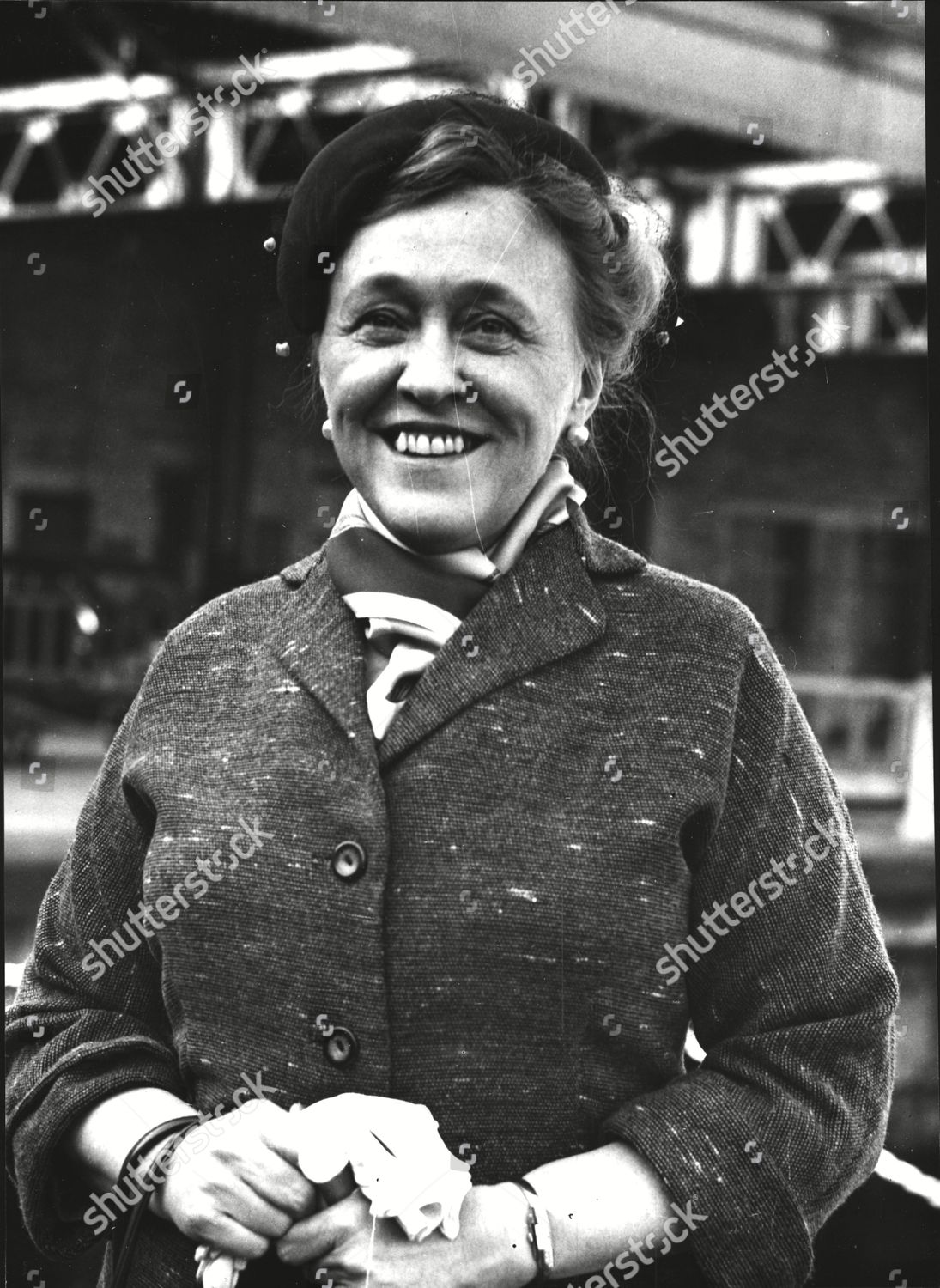 Mildred Dilling American Harpist Arriving Plymouth Editorial Stock ...