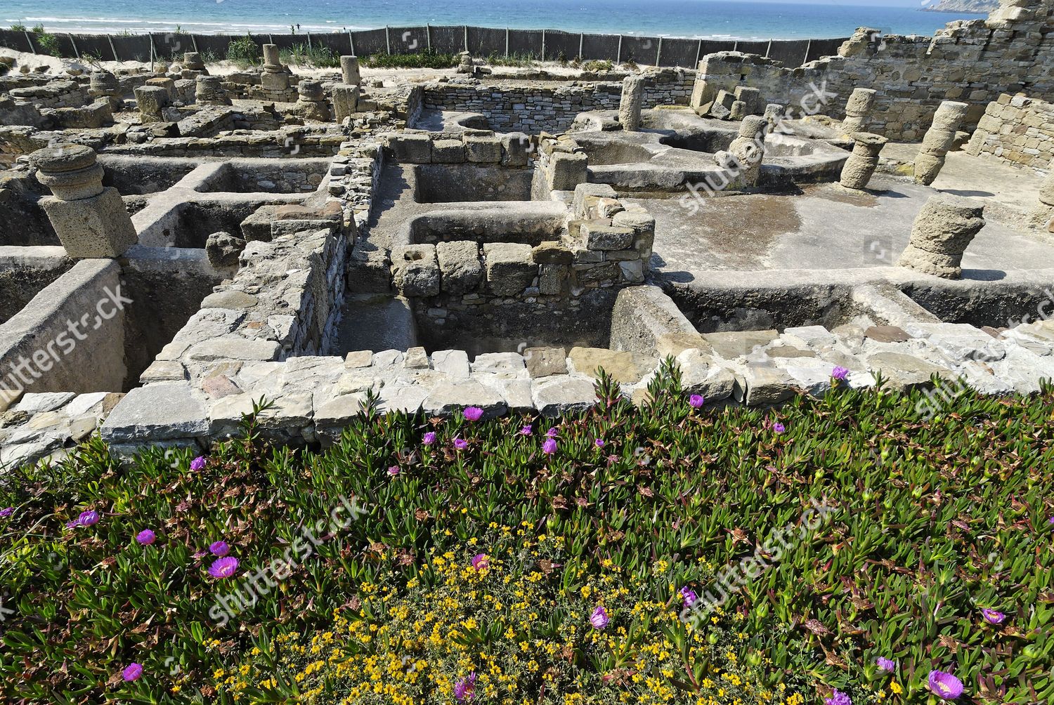 Ruins Factory Garum Archeologic Park Baelo Editorial Stock Photo ...