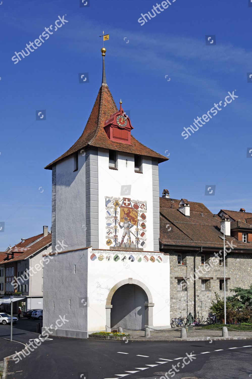 Luzerner Tor City Gate Sempach Canton Editorial Stock Photo - Stock ...
