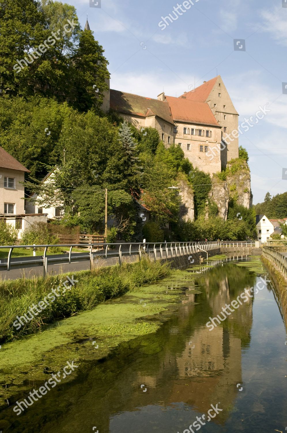 Burg Wiesentfels Castle Towering Over Wiesenttal Editorial Stock Photo ...